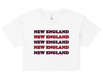 New England Patriots Crop Top - Etsy
