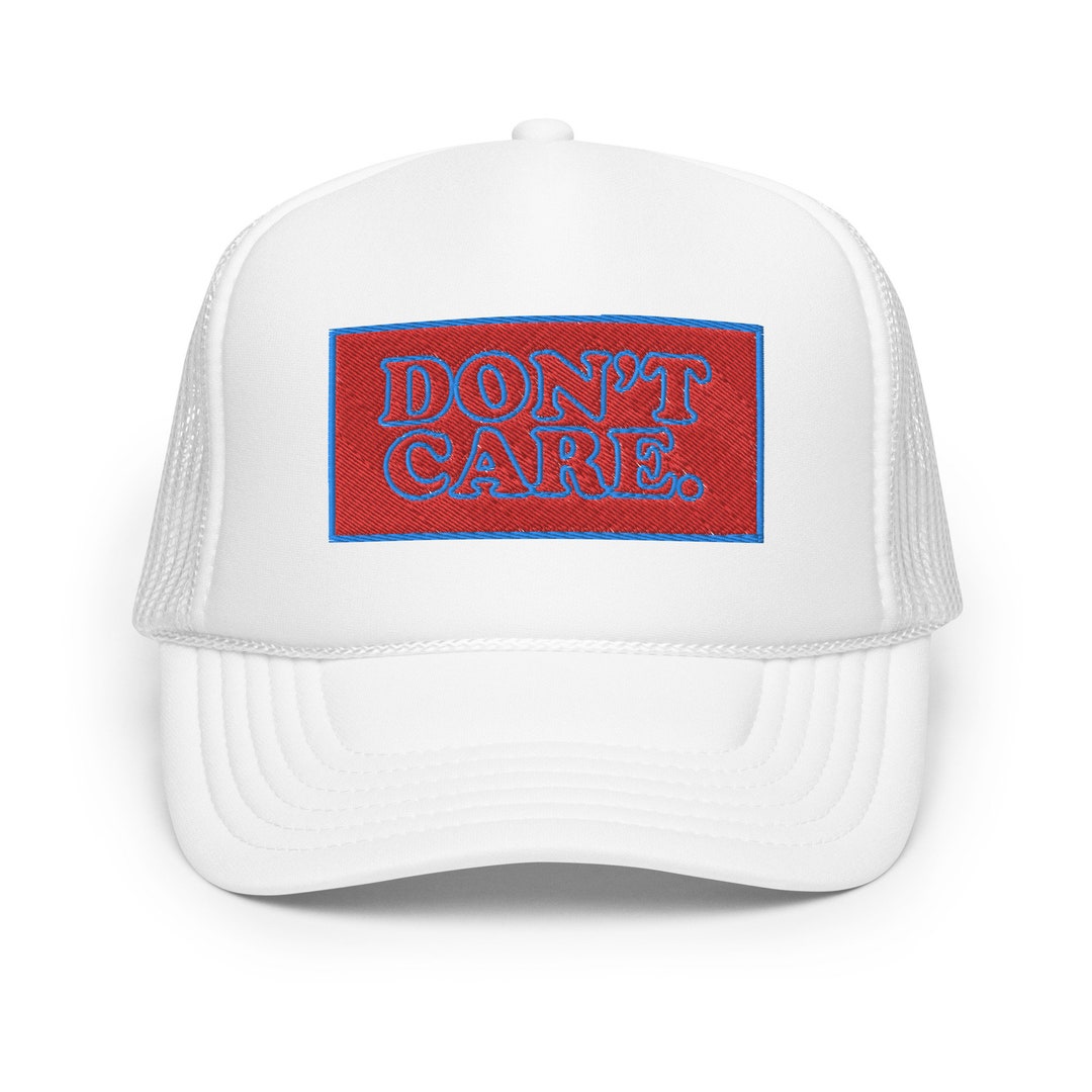 DON'T CARE Trucker Hat - Etsy
