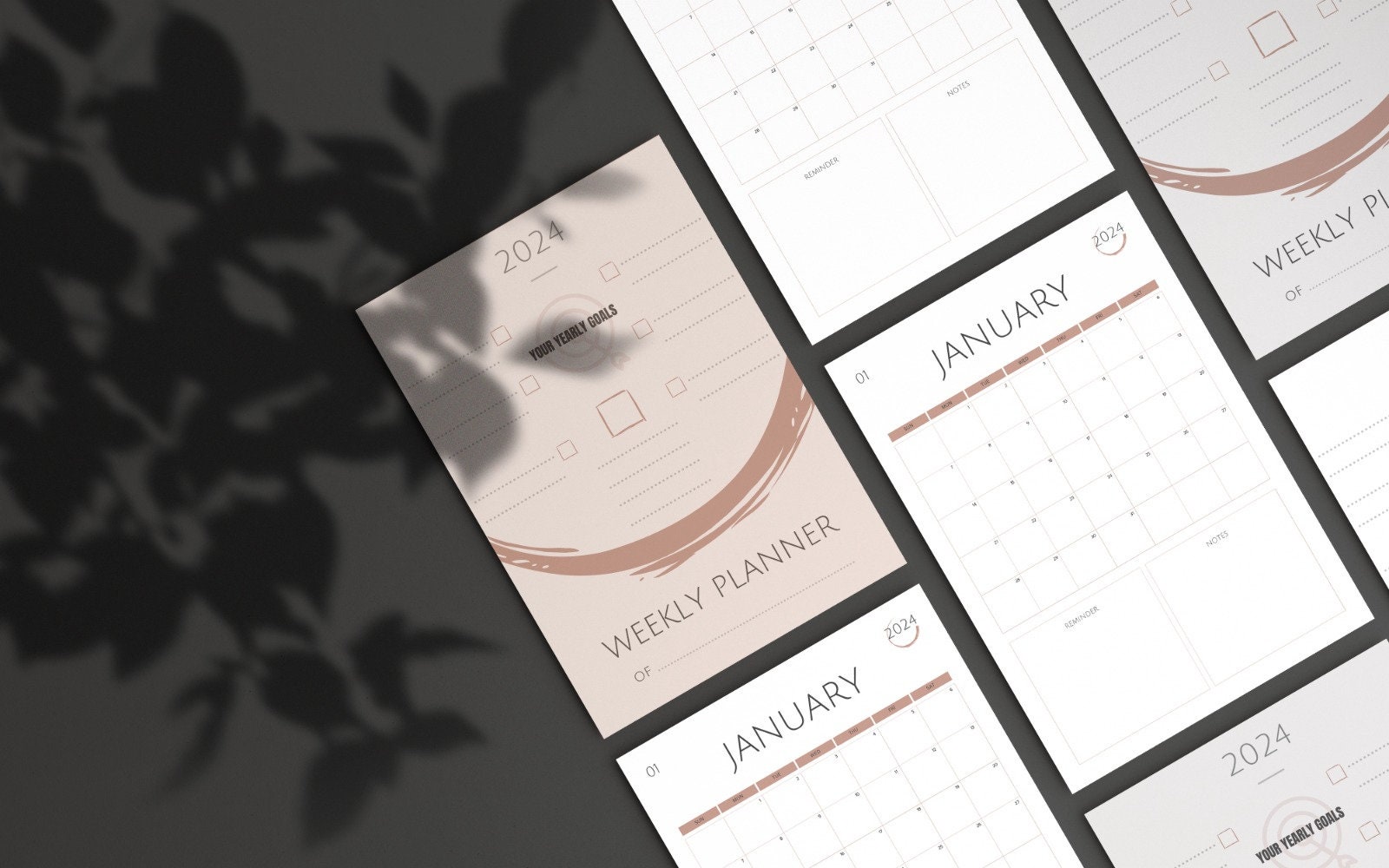 MINIMALISTIC PLANNER 2024 - Etsy