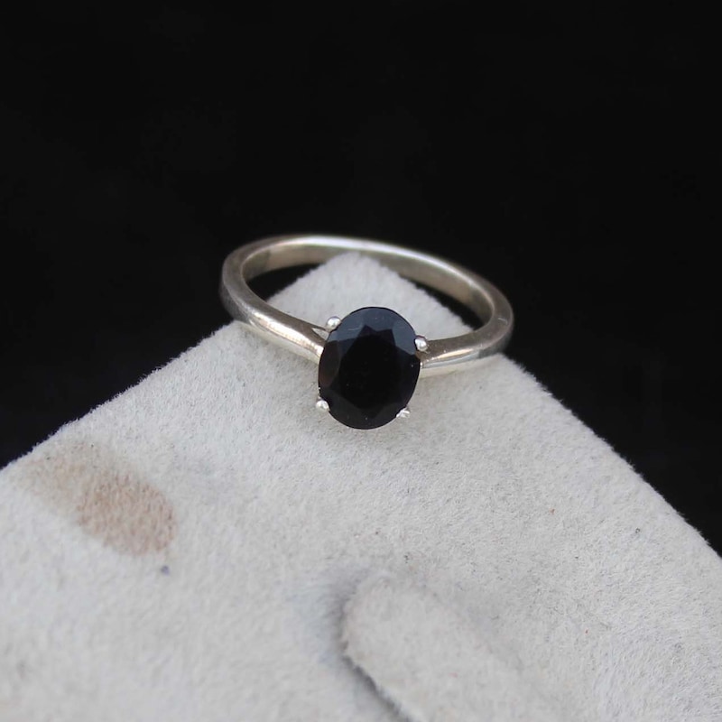 Black Onyx Ring - Etsy