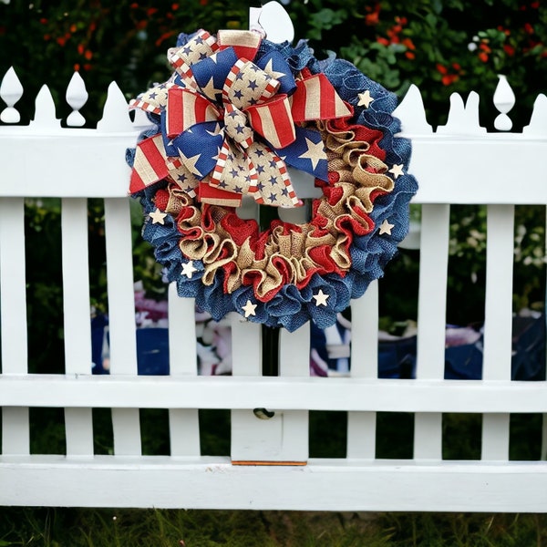 Labor Day Wreath - Etsy