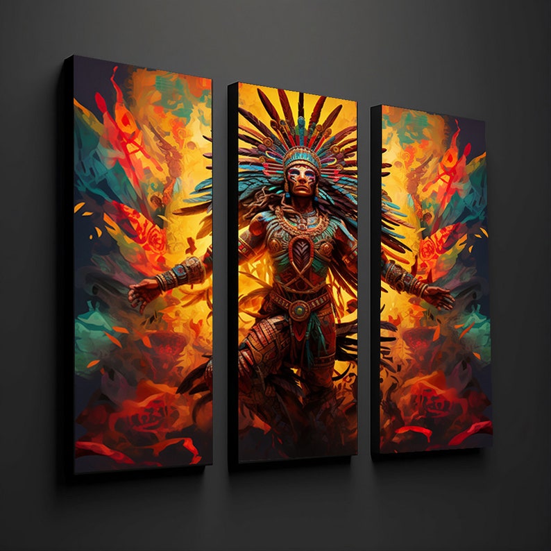 Aztec God of Venus and Fire Mayan Wall Art Aztec Print Mythological Art ...
