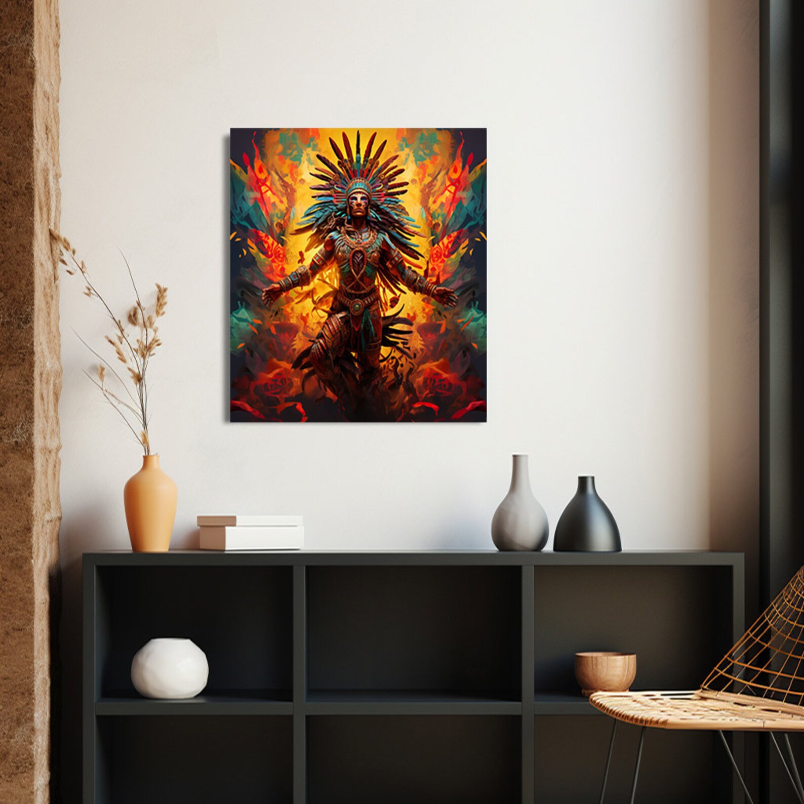 Aztec God of Venus and Fire Mayan Wall Art Aztec Print Mythological Art ...