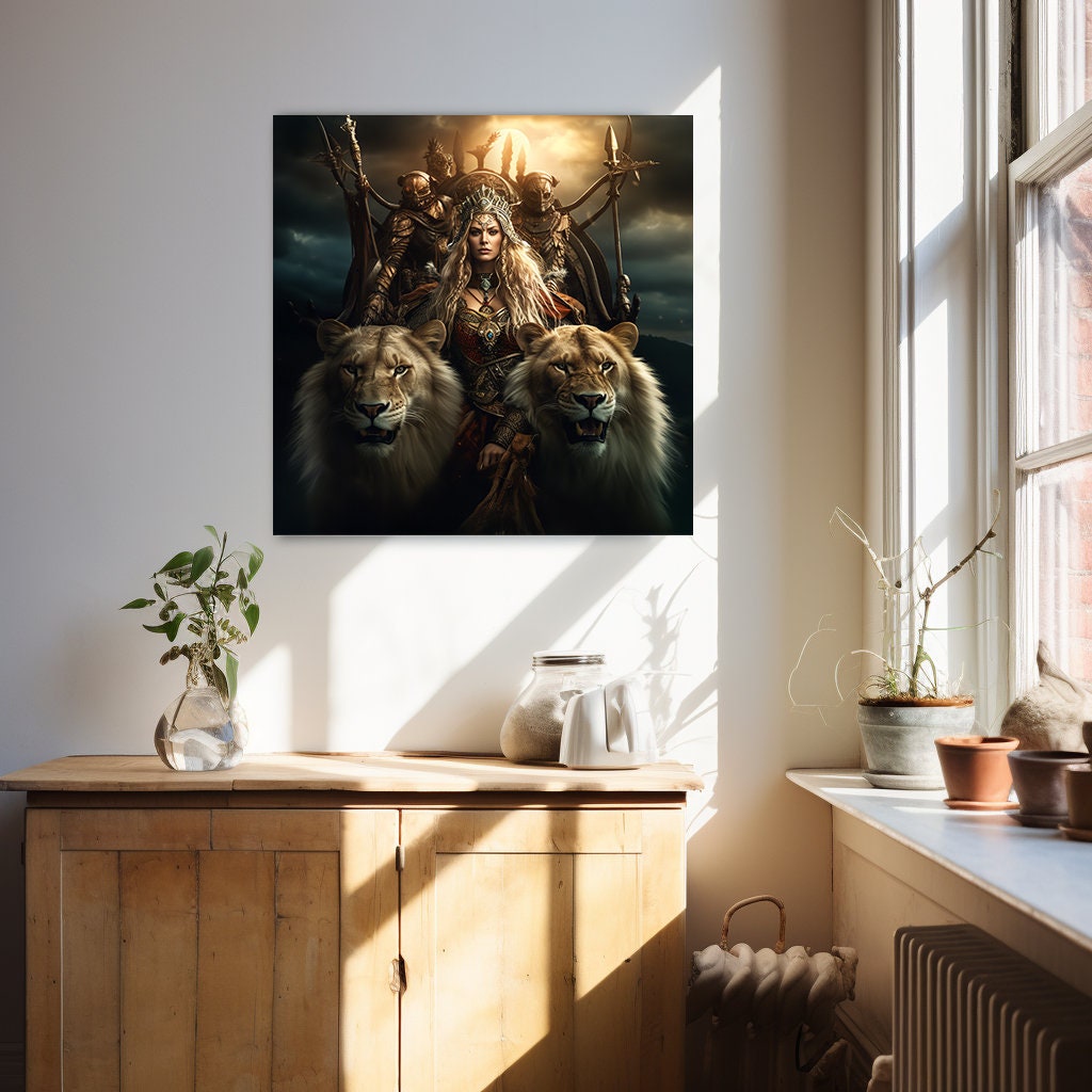 Norse Goddess Freya Norse Mythology Painting Goddess Love Freya Norse ...