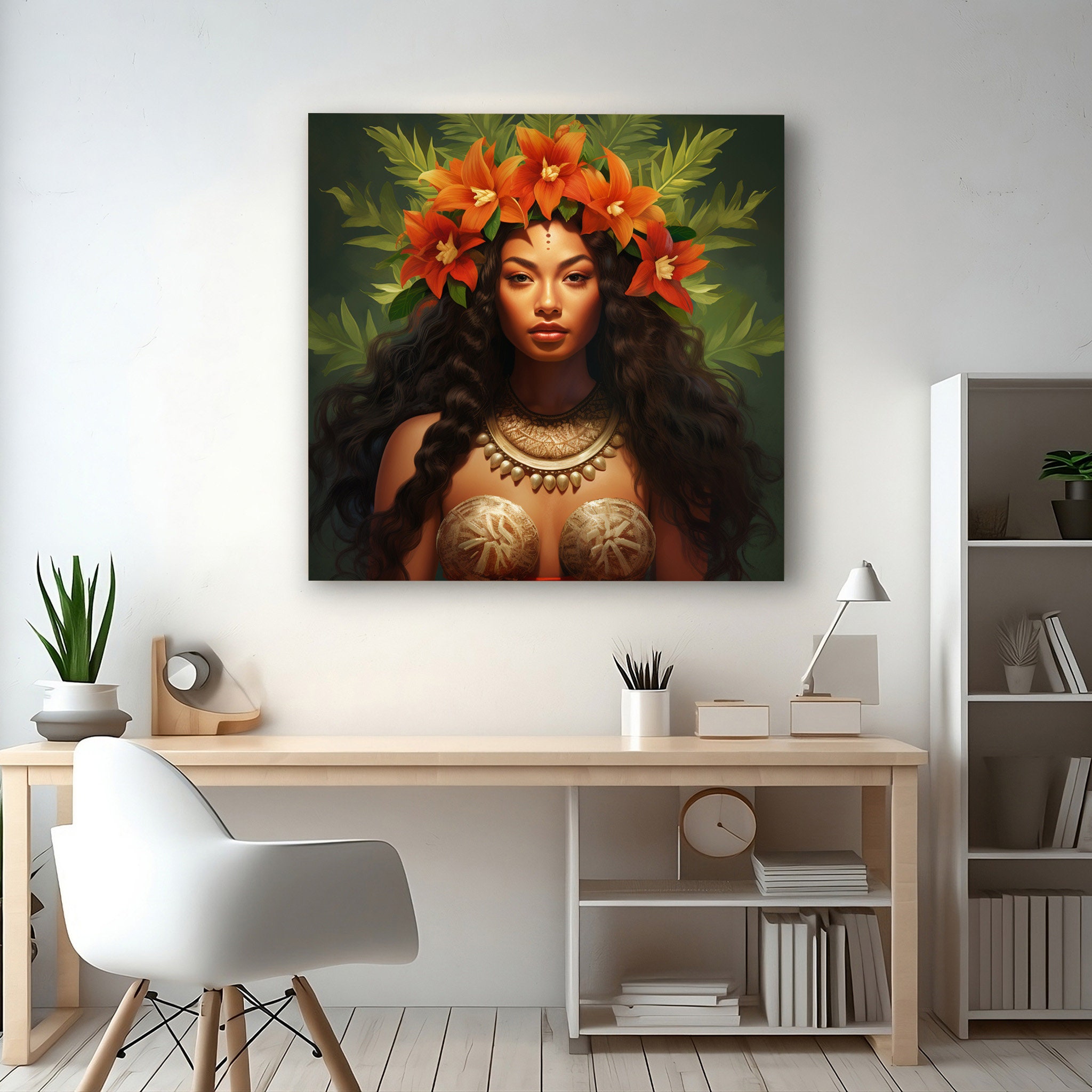 Polynesian Goddess Laka Goddess of Hula and Forest Tiki Poster Hula Art ...