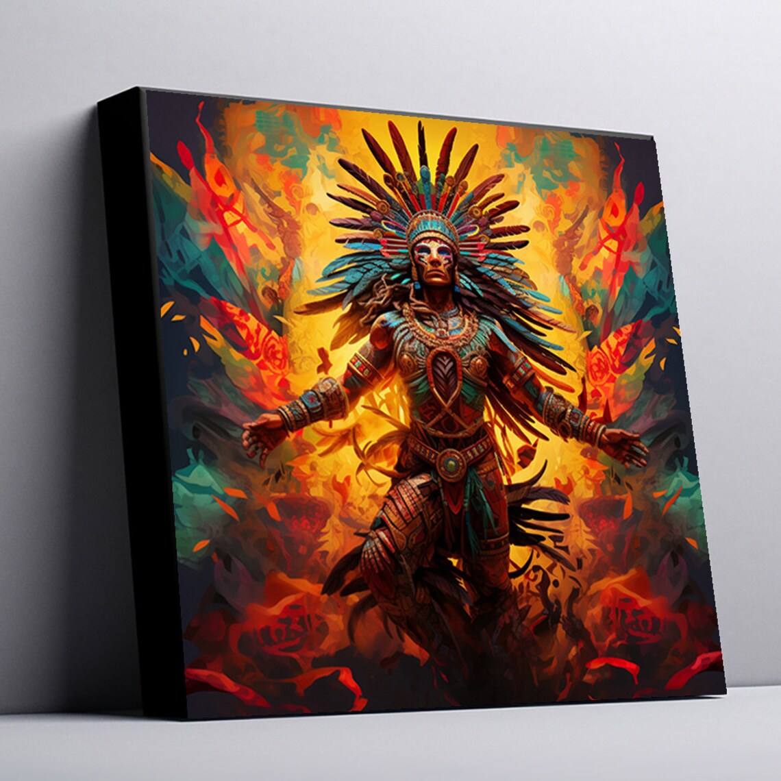 Aztec God of Venus and Fire Mayan Wall Art Aztec Print Mythological Art ...