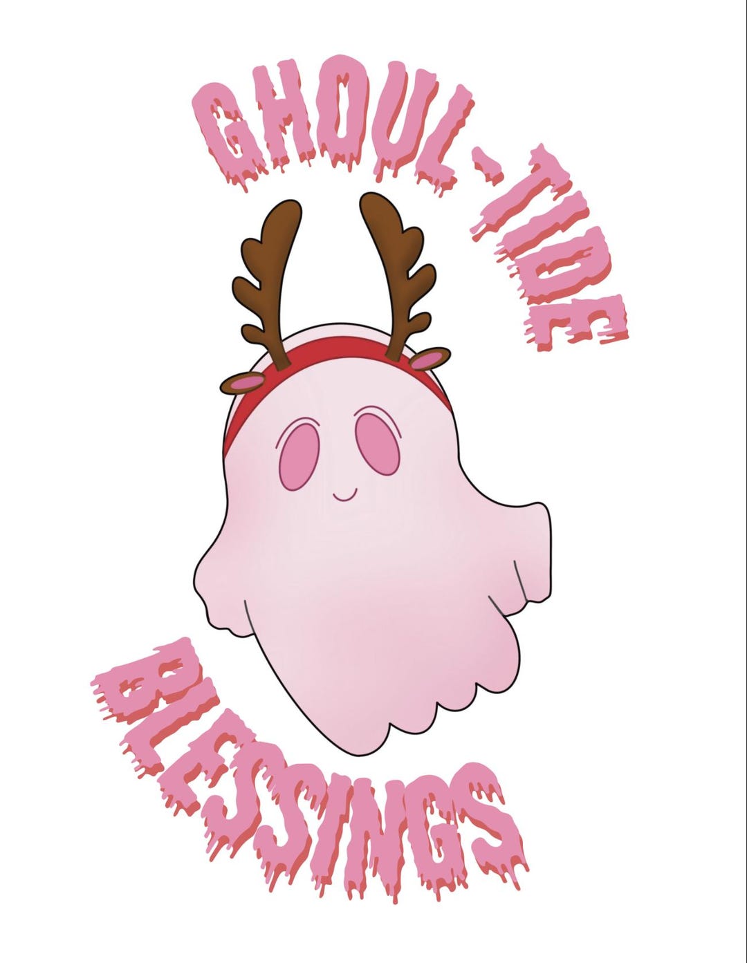Ghoul-tide Blessing Christmas Card - Etsy