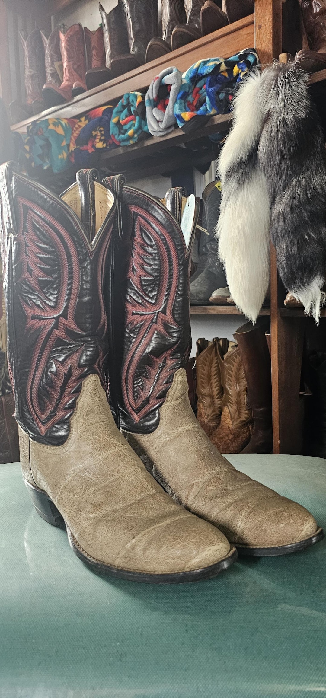 Tony Lama Elephant Boots - Etsy