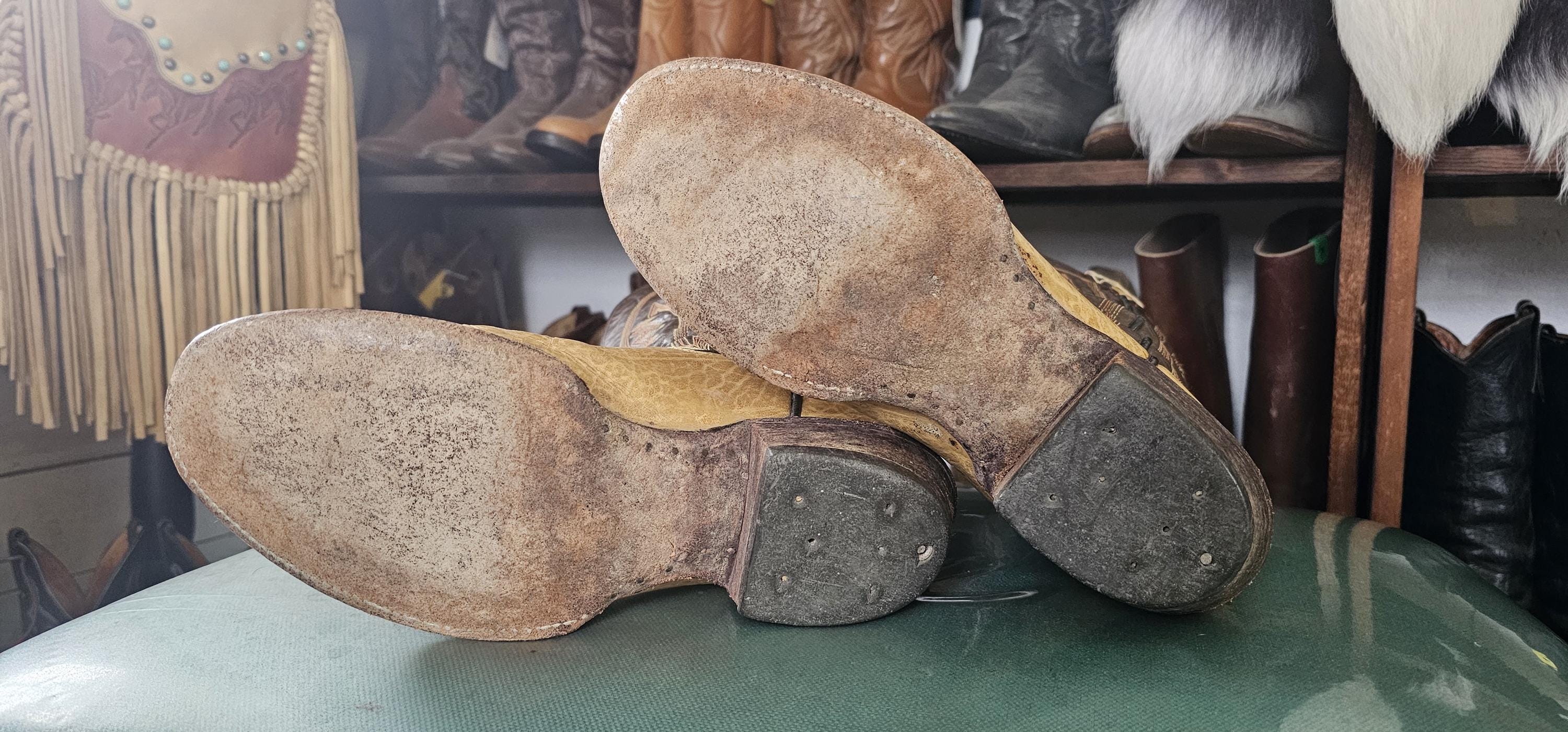 Mens Bison Cowboy Boots Handmade by the Sanders - Etsy