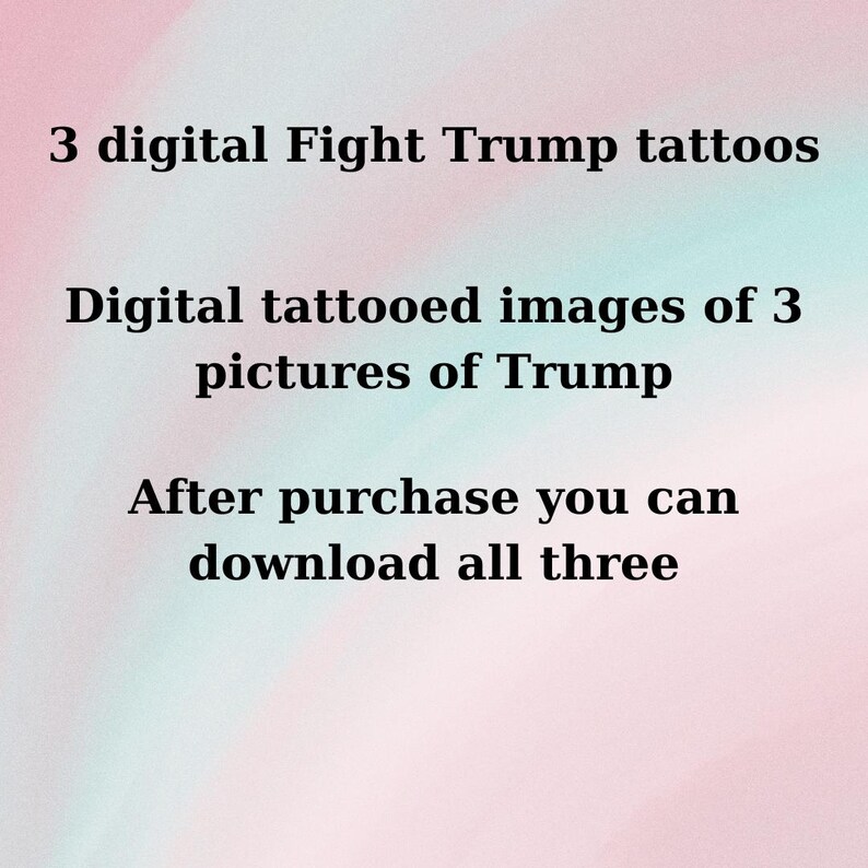 Fight Donald Trump Tattoo - Etsy