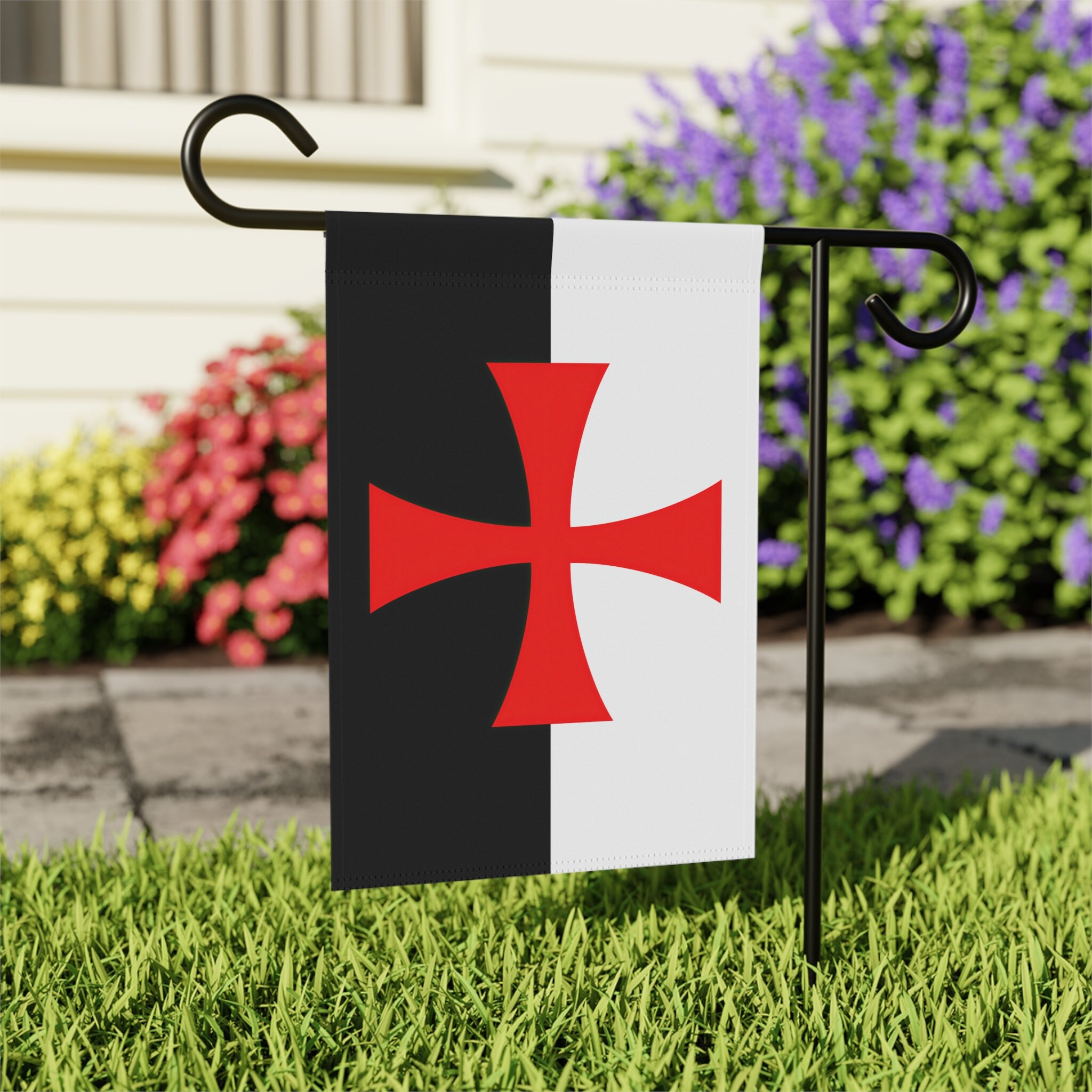 Templar Flag Traditional Catholic Garden Banner - Etsy