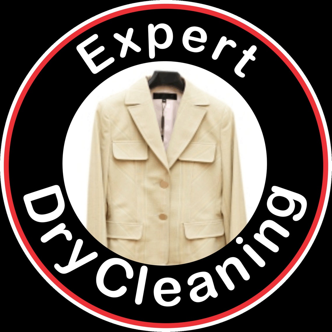 Expert Dry Cleaning Window Decal (design 1) - Etsy