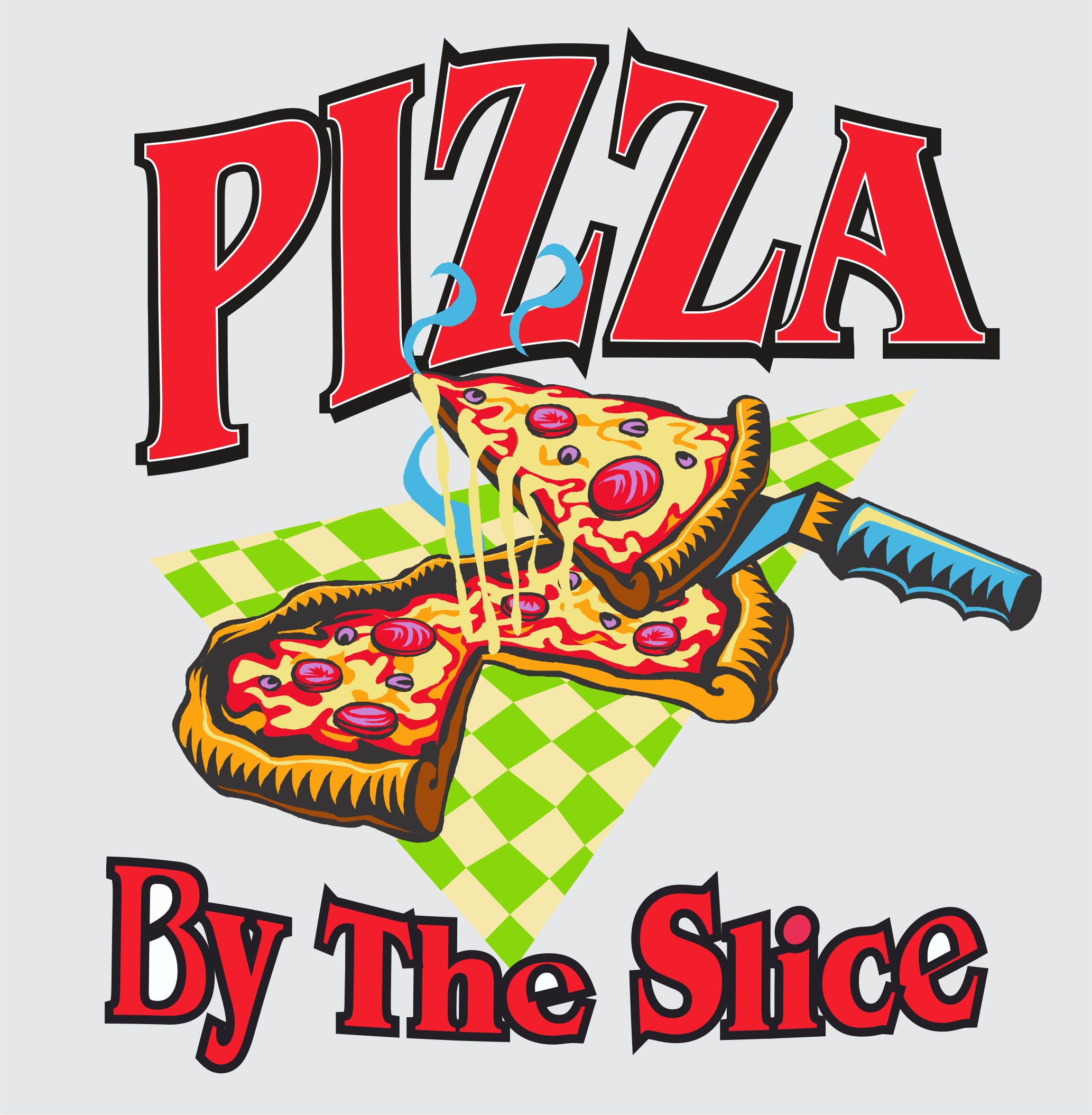 Pizza by the Slice Window Decal - Etsy