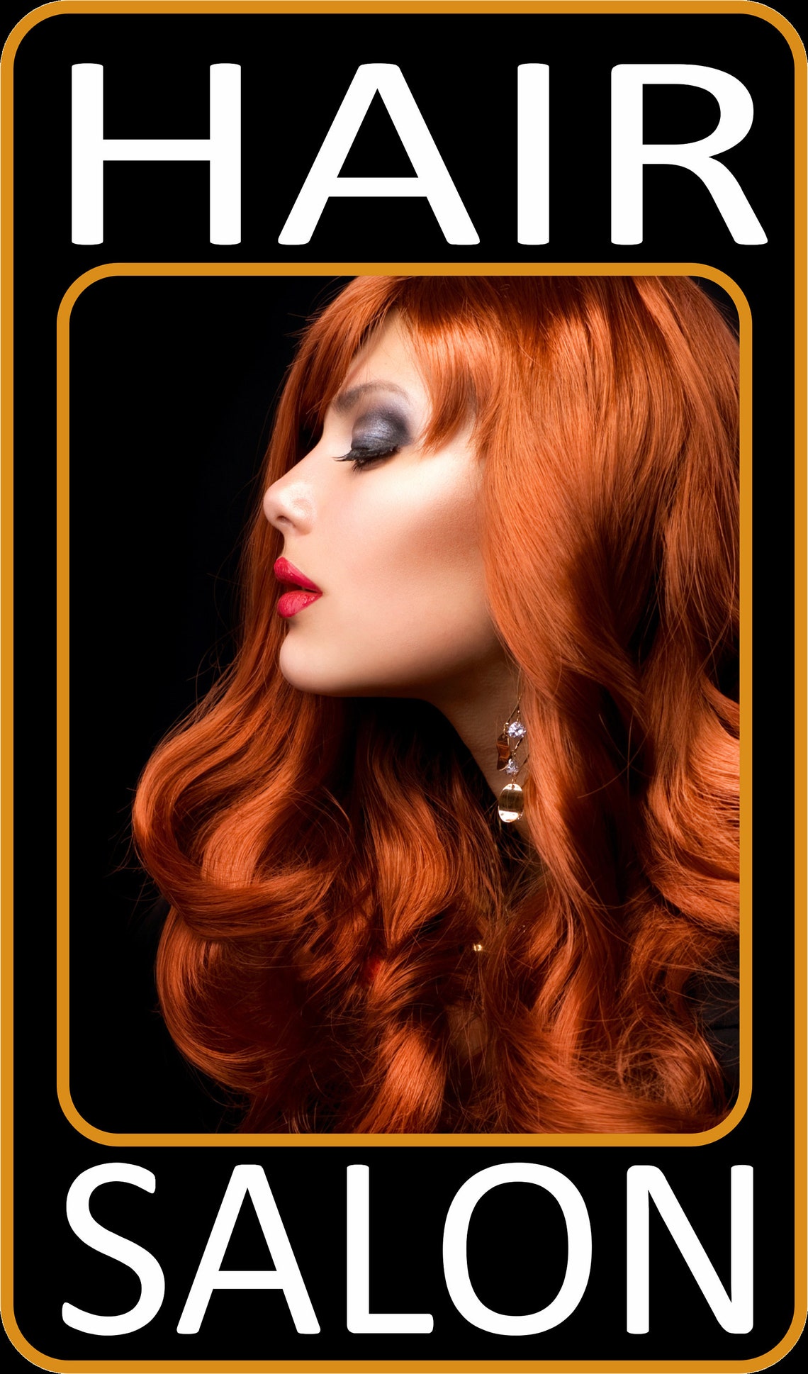 Hair Salon Window Decal - Etsy