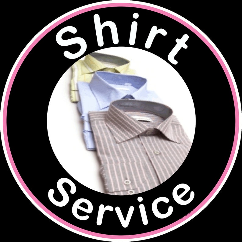 Shirt Service Window Decal - Etsy
