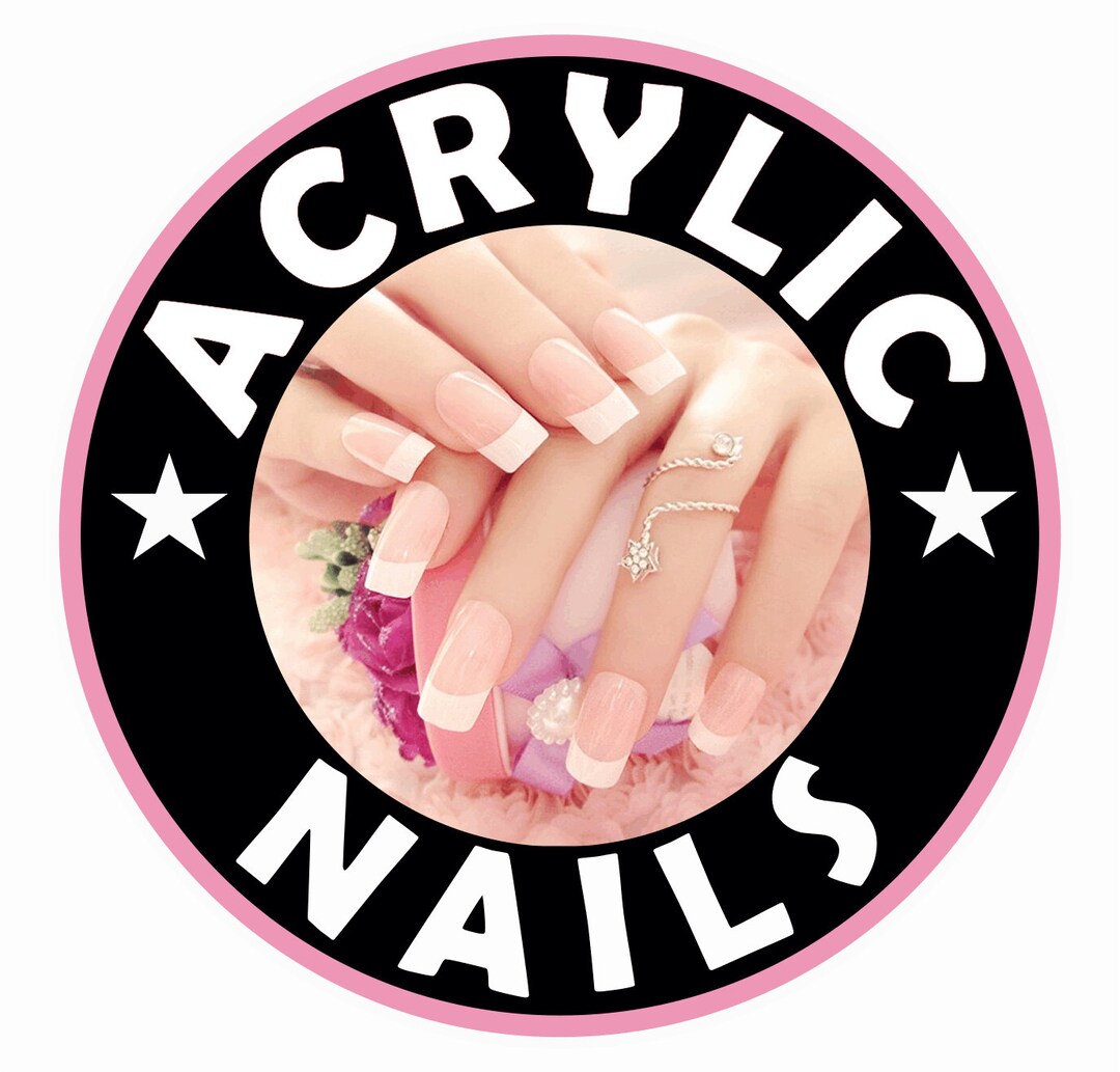 Acrylic Nails Window Decal - Etsy