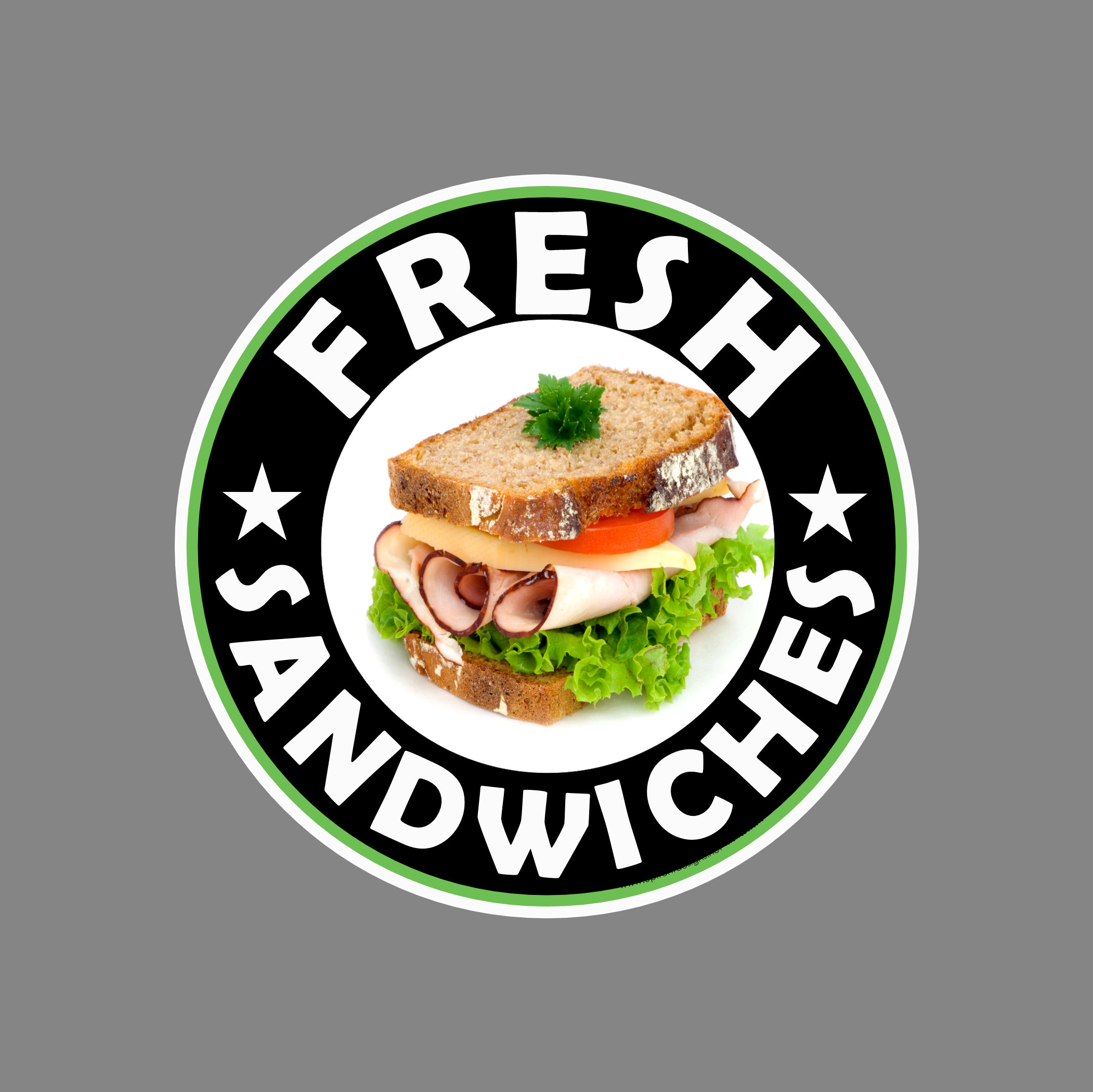 Fresh Sandwiches Window Decal - Etsy