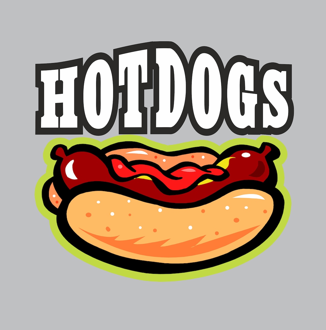 Hot Dogs Window Decal - Etsy