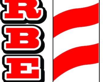 Barber Pole Window Decal design 2 - Etsy