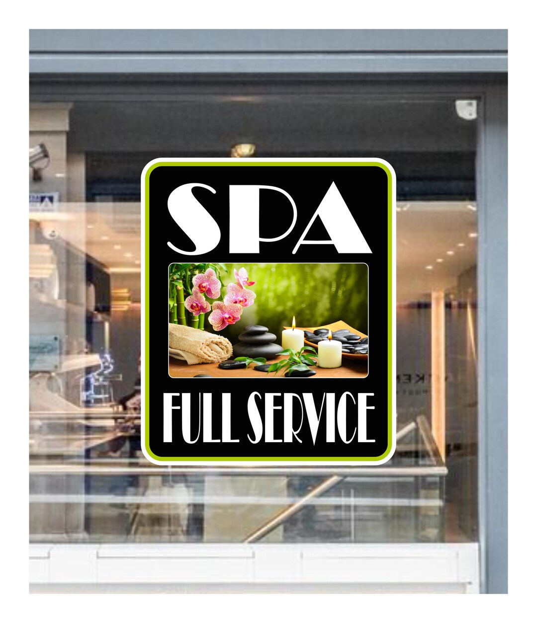 Spa Full Service Window Decal - Etsy