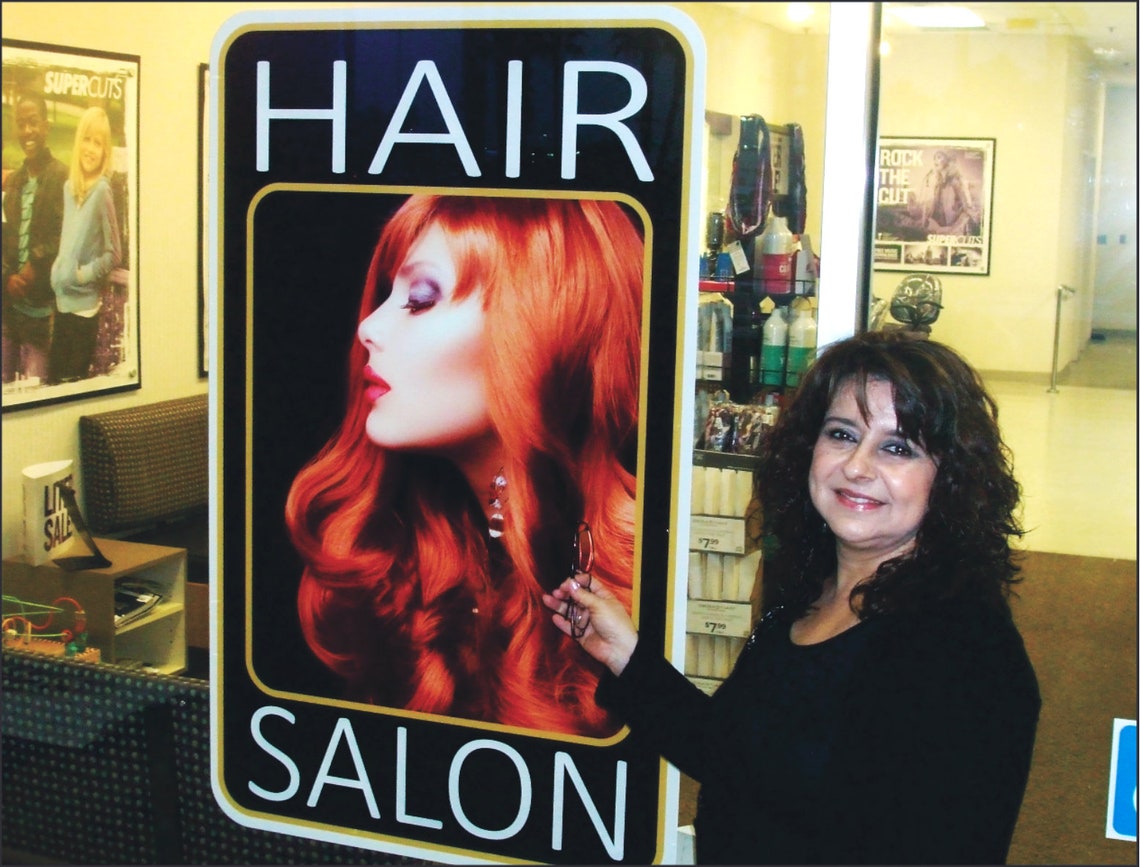 Hair Salon Window Decal - Etsy