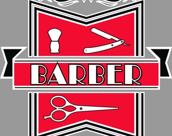 Barber Pole Window Decal design 2 - Etsy