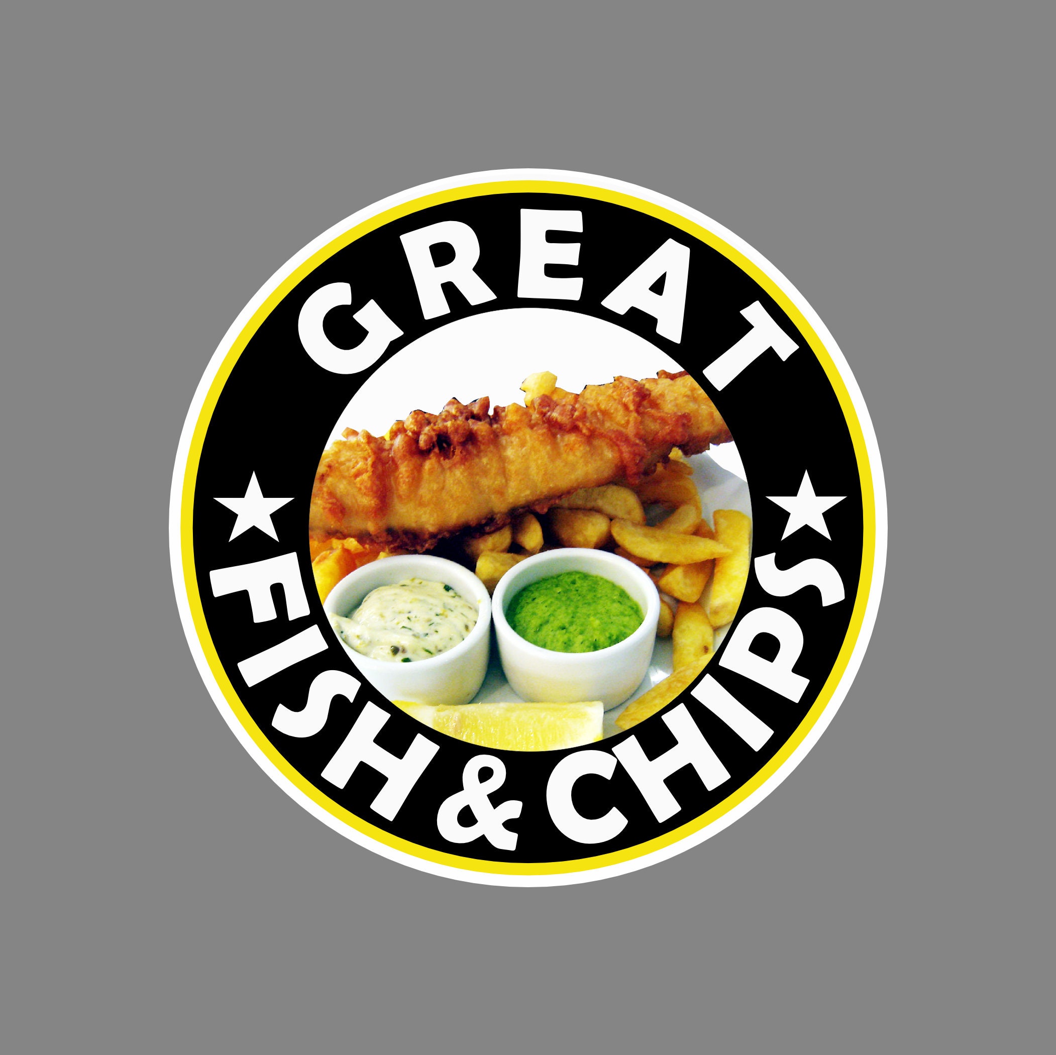 Great Fish and Chips Window Decal - Etsy
