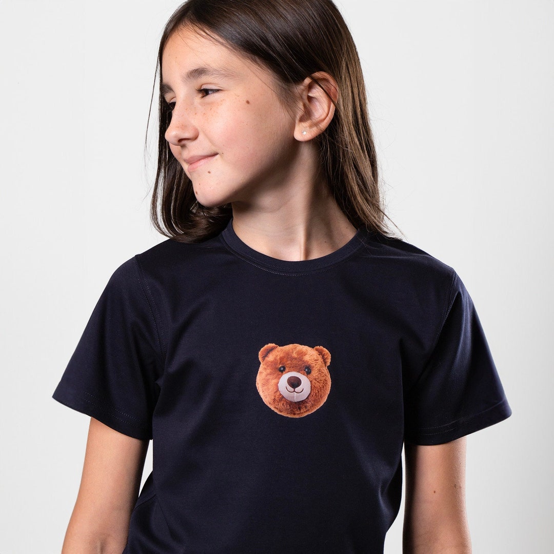 Heyleo™ Softie Bear Head Kids' Organic Cotton T-shirt - Etsy