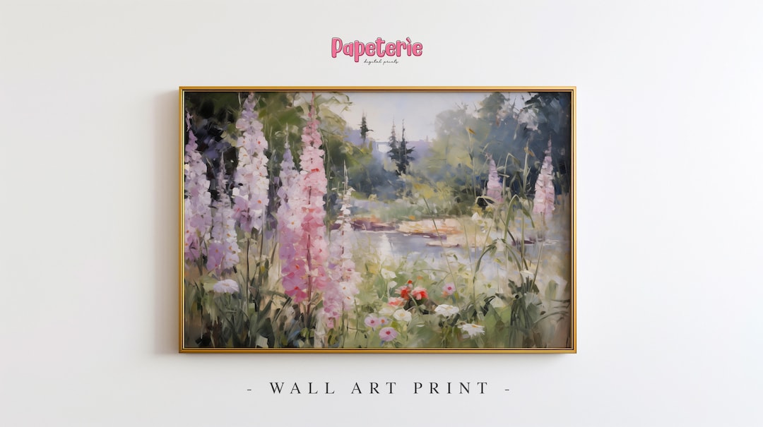 Spring Painting Wall Art Spring Decor Vintage Spring Wall Art Farmhouse ...