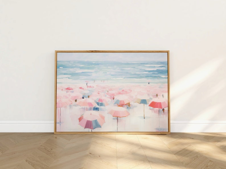 Vintage Coastal Beach Print Set: Girly Apartment Decor (downloadable ...