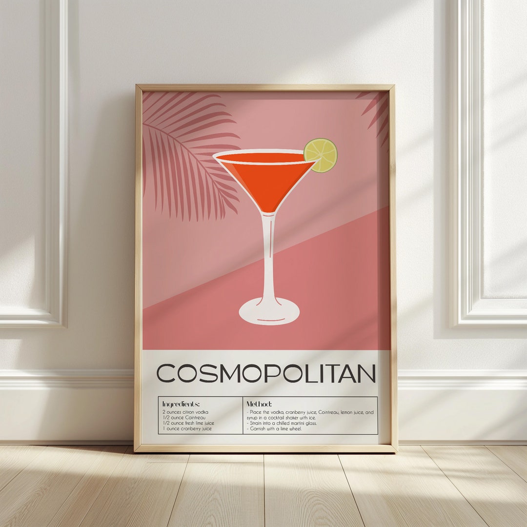 Bar Wall Art Decor Cocktail Wall Decor Bar Wall Art Classic Bar Cart ...