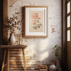 Vintage Rose Print: Gallery Wall Art, Nursery Decor (digital Download ...