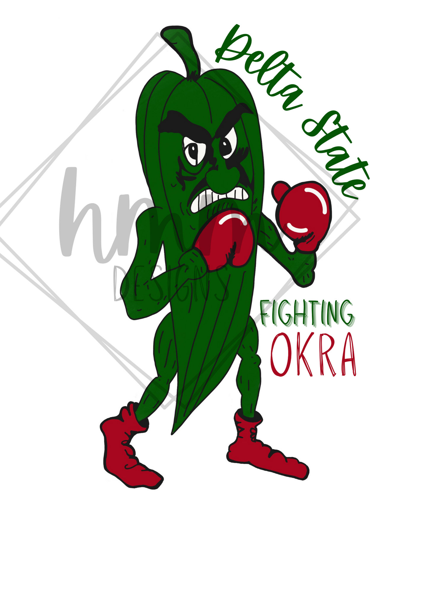 Fighting Okra Png - Etsy