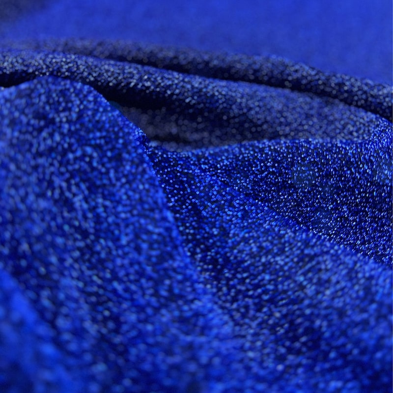 Blue Lurex Fabric - Etsy