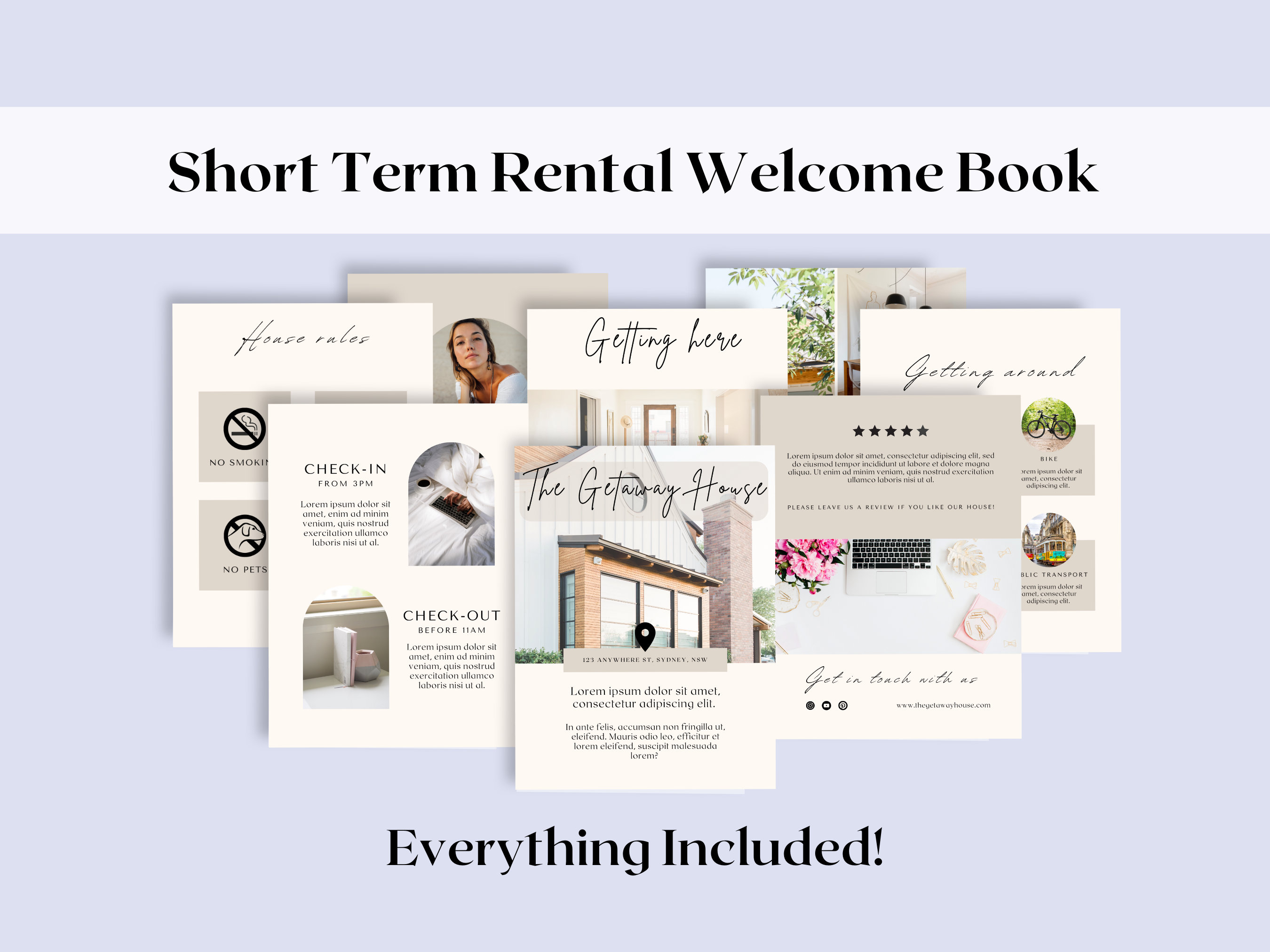 Welcome Book Template for Vacation Rental Welcome Book Airbnb VRBO ...