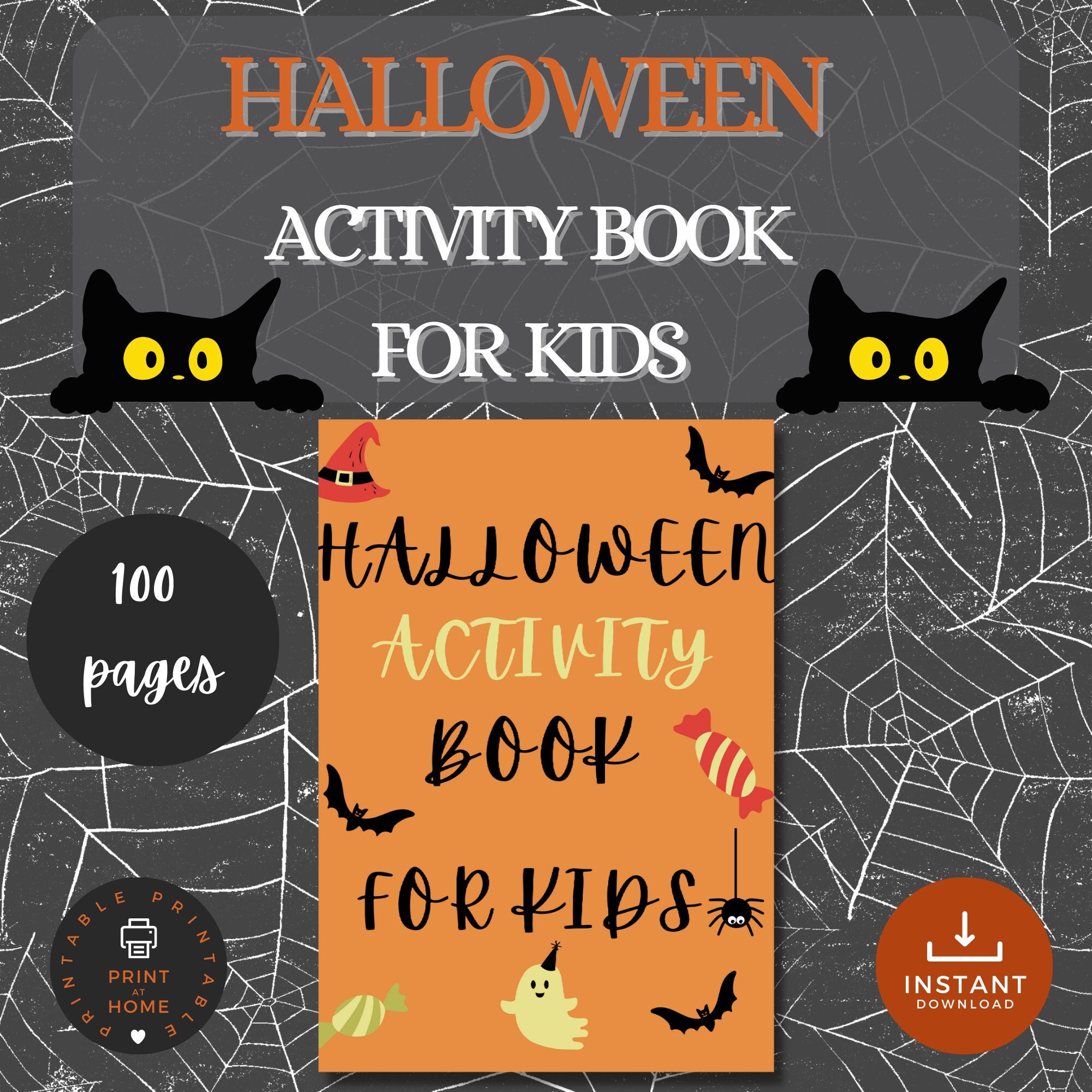 Printable Kids Halloween Activities Halloween Coloring Pages - Etsy