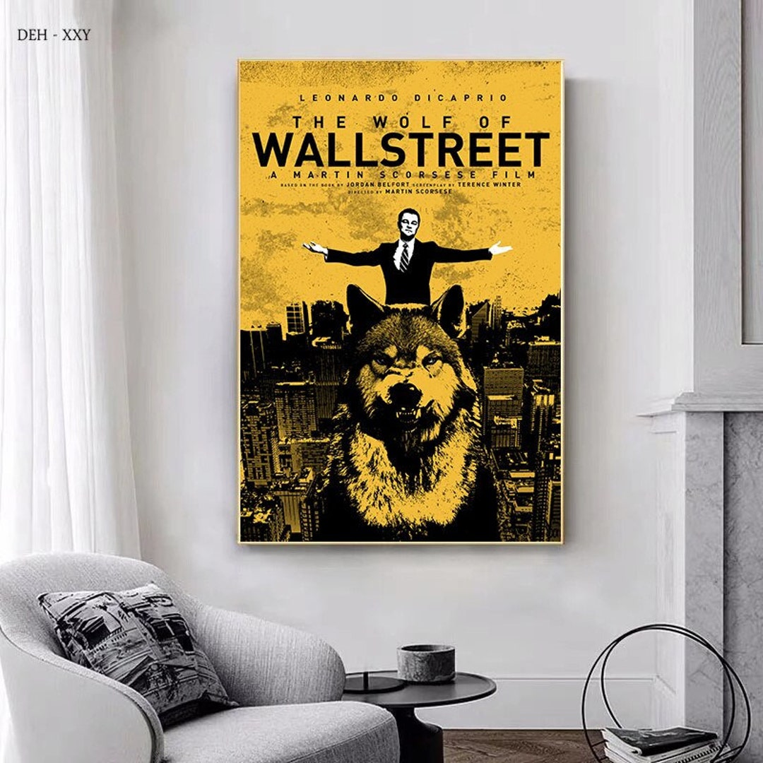 The Wolf of Wall Street Canvas Posters Movie Painting Abstract - Etsy