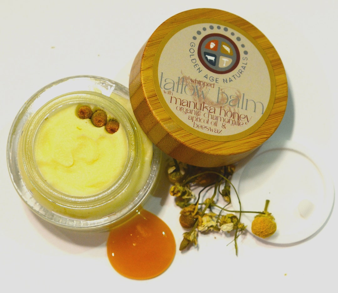 Whipped Tallow And Manuka Honey Balm Grass Fed Whipped Tallow Balm With