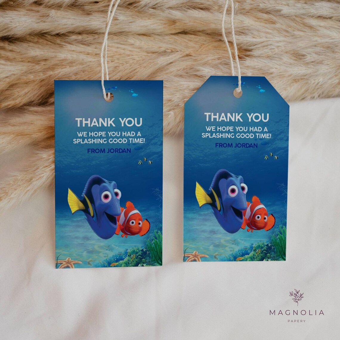 Under the Sea, Finding Nemo Theme Kids Birthday Party Favor Tag ...
