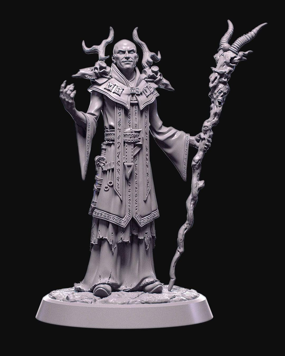 Cult High Priest Miniature 35mm or 75mm - Etsy