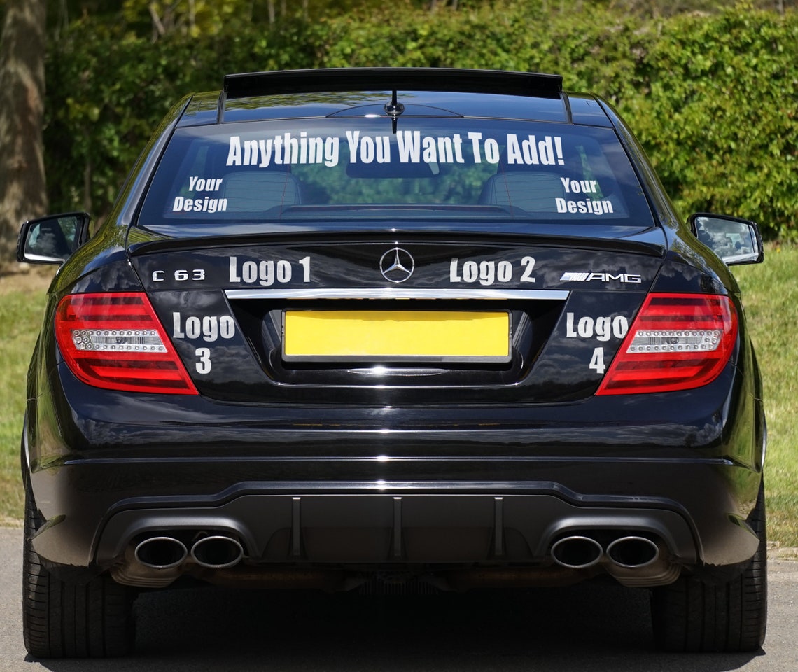 Mercedes-benz AMG C63 Vehicle Car Product Mockup Template Design for ...