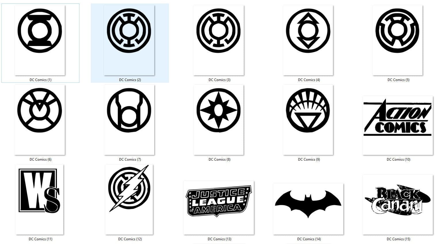 Over 50 DC Comic Silhouette Clipart Bundle for 3D Print/cut/circut in ...