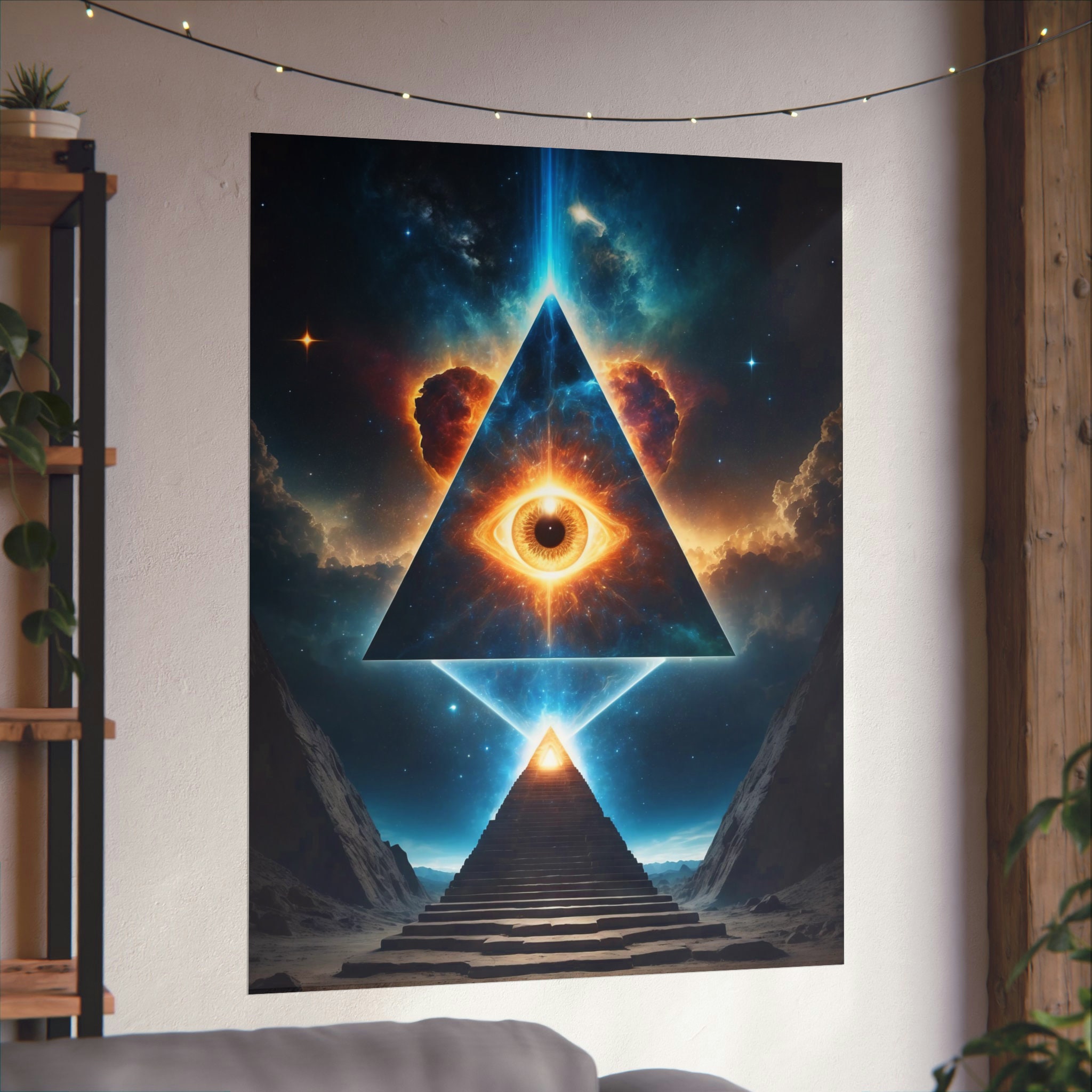 Eye of Providence Matte Vertical Poster Illuminati Eye - Etsy