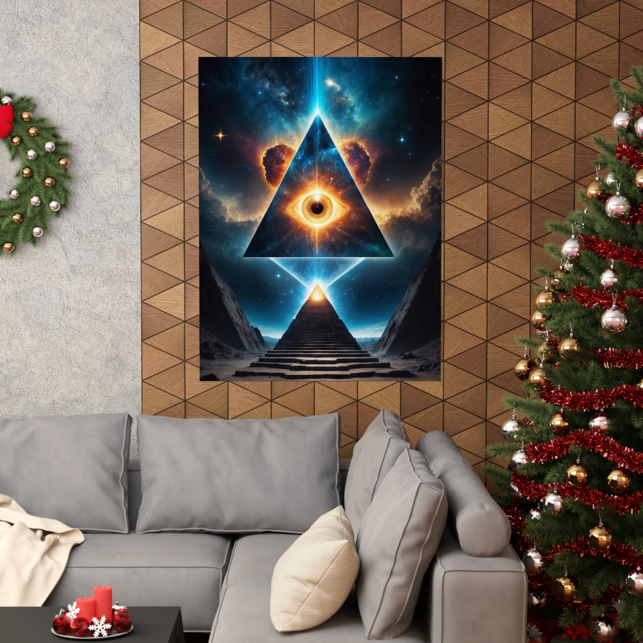 Eye of Providence Matte Vertical Poster Illuminati Eye - Etsy