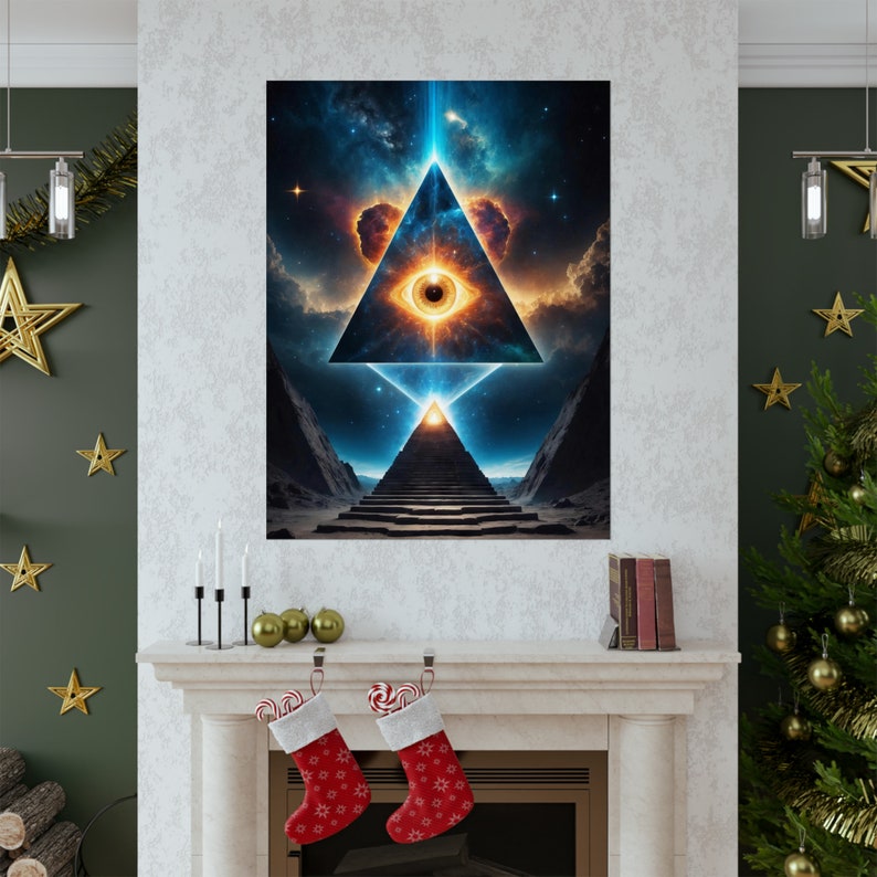 Eye of Providence Matte Vertical Poster Illuminati Eye - Etsy