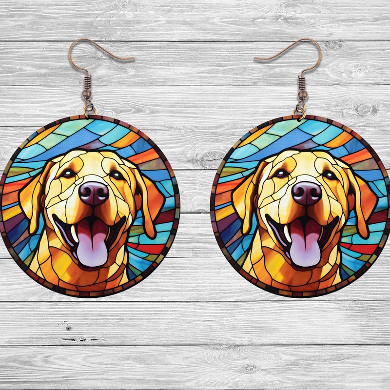 Silver Lab Stained Glass - Etsy