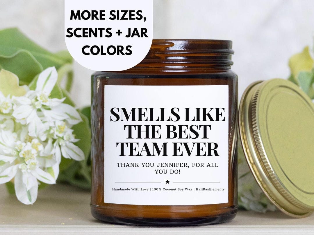 Employee Team Appreciation Candle Gift for Coworkers Thank You Gifts ...