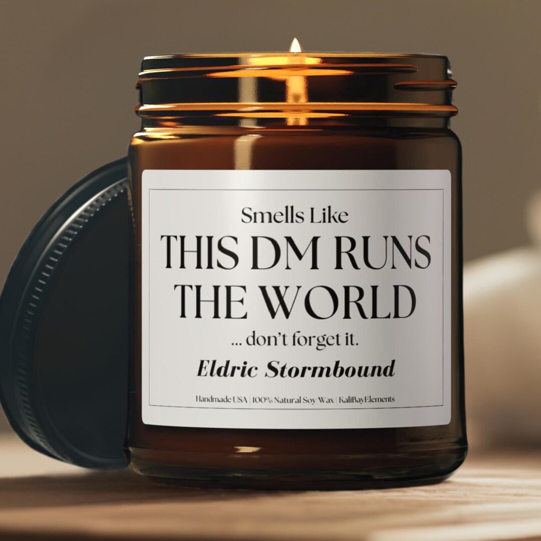 DND Candle Gift for Dungeon Master, Funny DM Candle, Tabletop RPG Gift ...