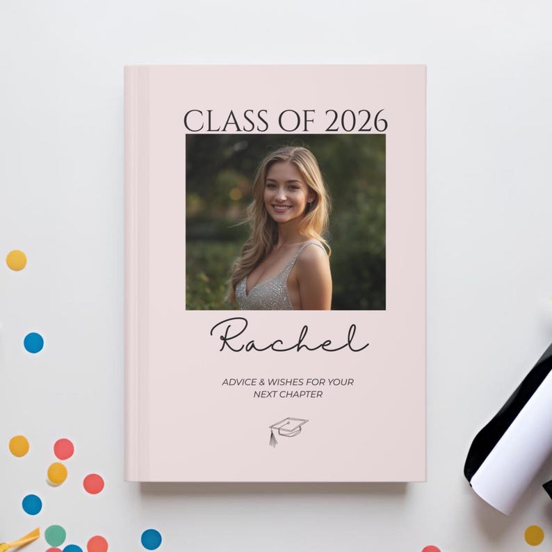 Graduation Guest Book Class of 2026, Party Sign in Book, Custom Grad ...