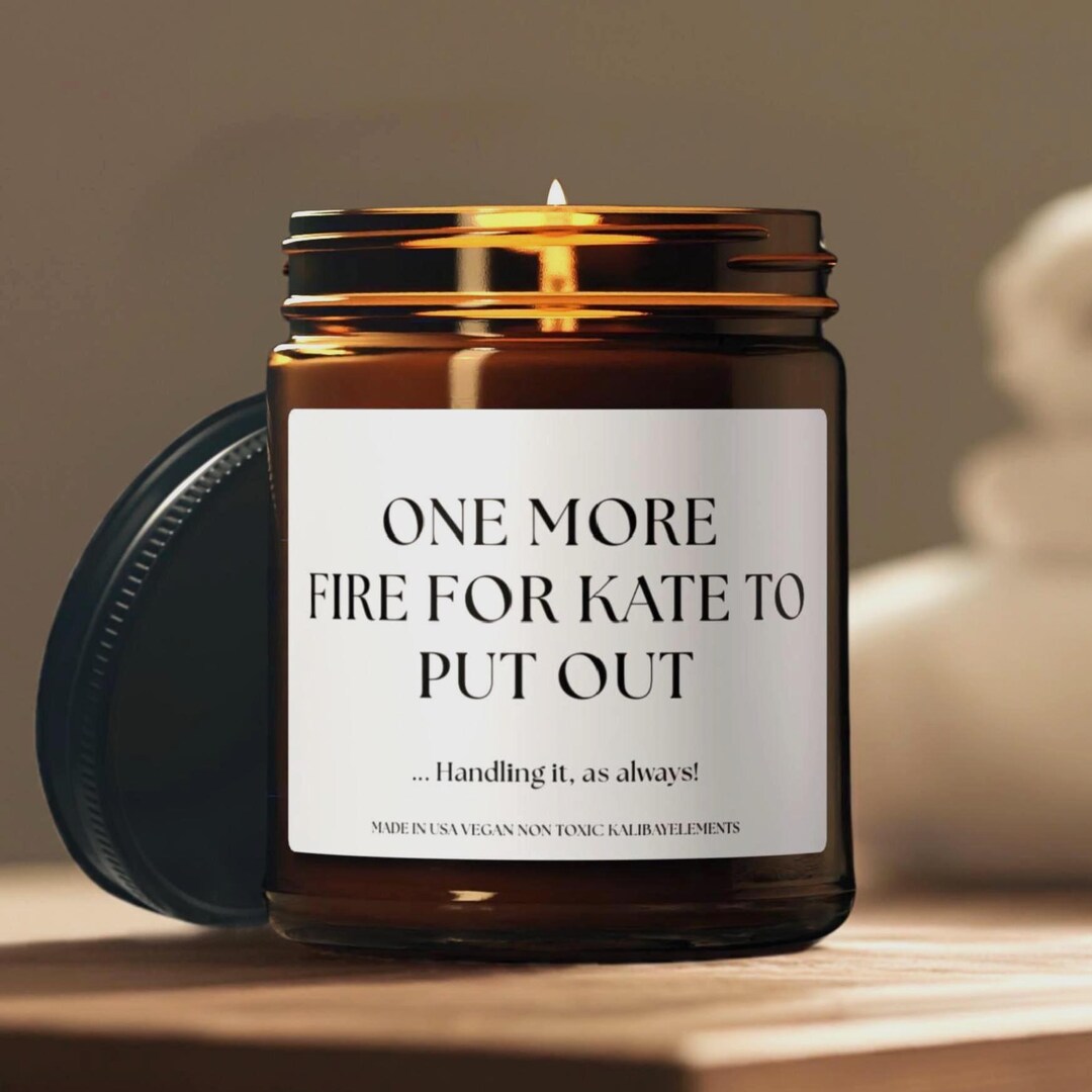 One More Fire for NAME to Put Out Candle - Funny Boss Gift, Coworker ...